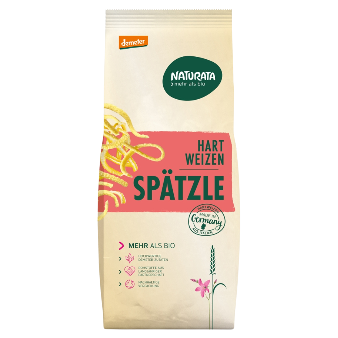 Hartweizengrieß Spätzle – Bio-Nudeln von Naturata